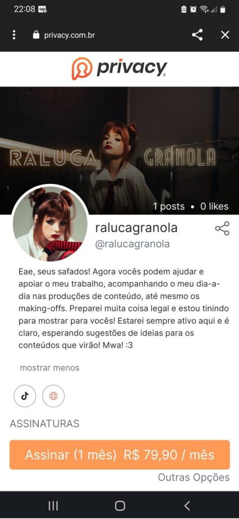 Raluca pelada: Nudes vazadas do Privacy e Onlyfans - Audiência da TV